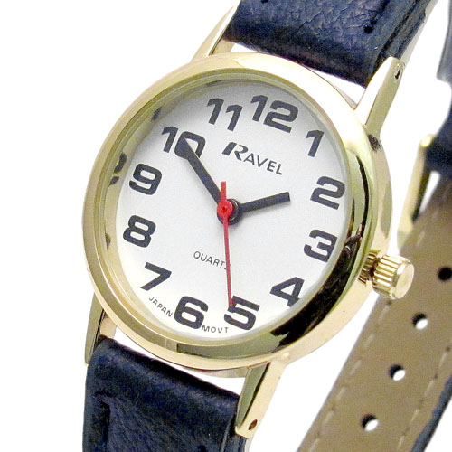 Ravel Ladies Easy Read Quartz Watch Blue Strap R0105 26 2